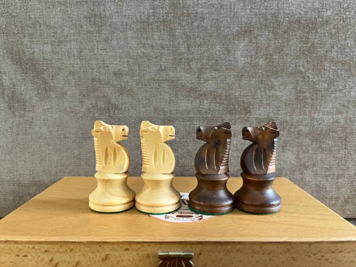 French LARDY Chess Set With Weights in Box 80s Vintage in Good - Etsy