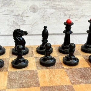 Soviet Chess Set Made of 50s Vintage Plastic in a Rare Red - Etsy