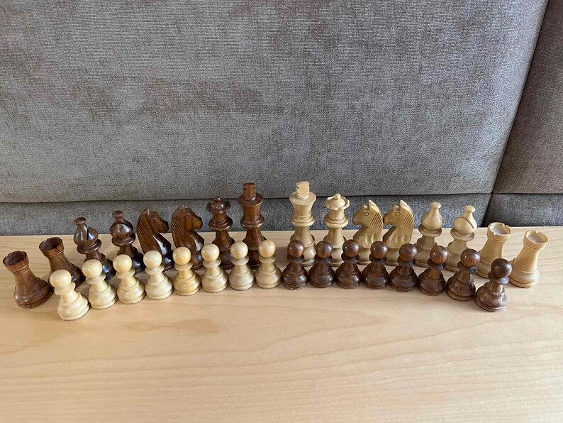 Germany Chess Set With Weights in Box 90s Vintage in Good - Etsy