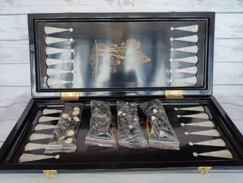 Vintage Chess Set Vietnam Chess Vietnam Backgammon Vietnam | Etsy