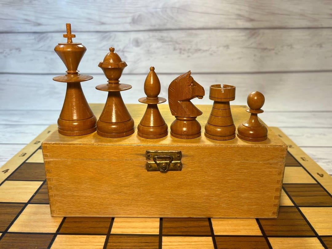 Germany Chess Set 60s Vintage in Original Chess Box in Good Condition ...