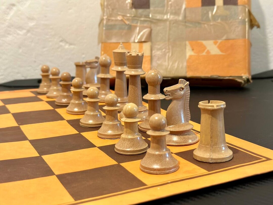 Varna Olympiad Plastic Bulgarian Chess Set 70s Vintage in Good - Etsy