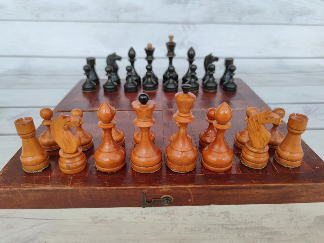 Vintage Soviet Chess Set 60s Vintage . Great Gift for Mens, Chess ...