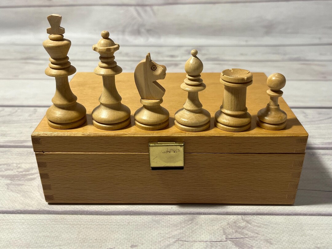 Rare Germany Chess Set in Chess Box 80s Vintage in Good Condition ...