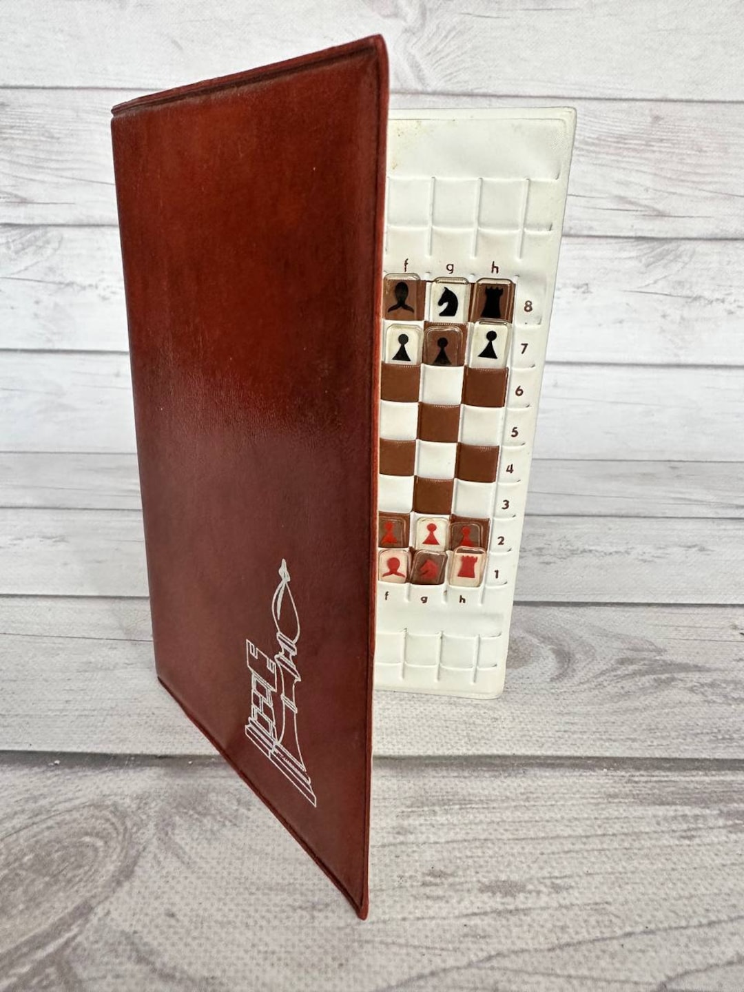 Czech Pocket Chess 80s Vintage. Vintage Czechoslovakia Vinyl Wallet ...