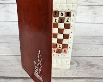Czech Pocket Chess 80s Vintage. Vintage Czechoslovakia Vinyl Wallet ...