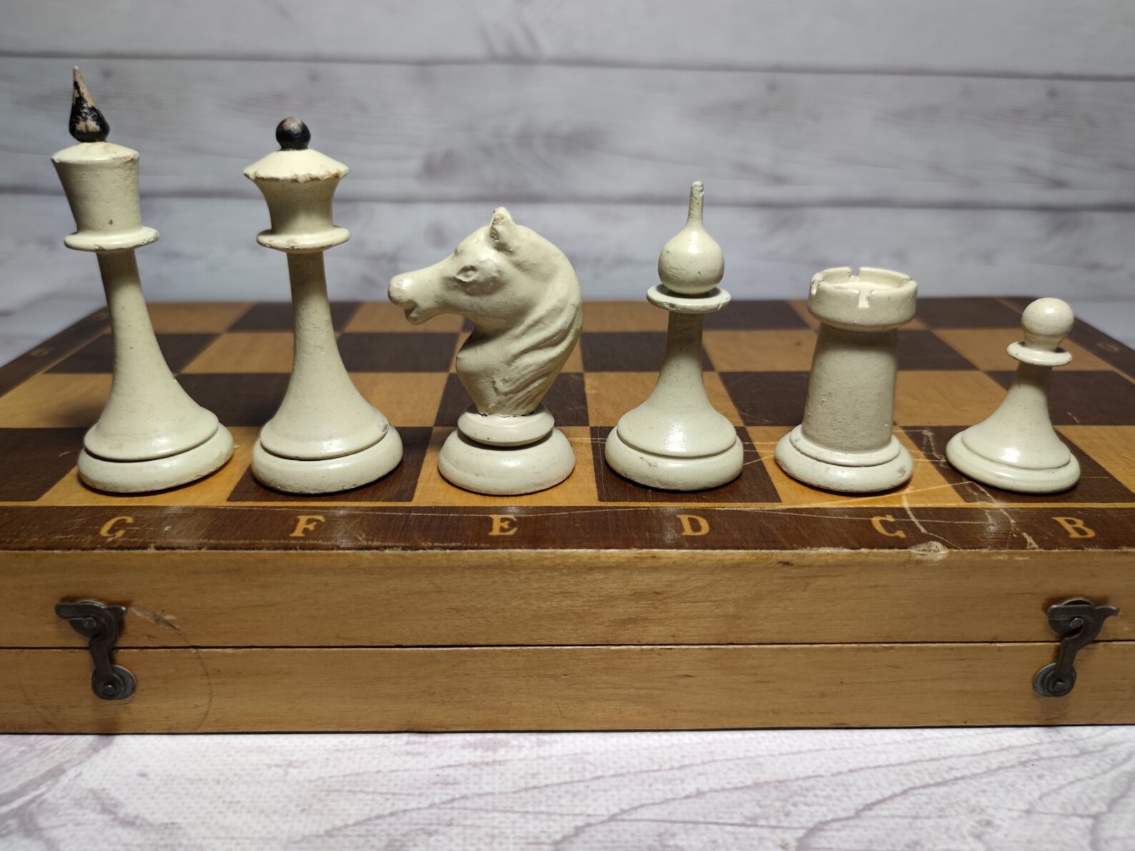 Soviet Chess Tournament Set Made of Wood 60s Vintage - Etsy
