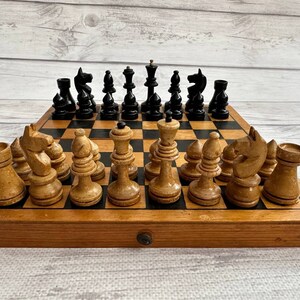 Rare Soviet Travel Chess Set 60s Vintage in Good Condition. - Etsy