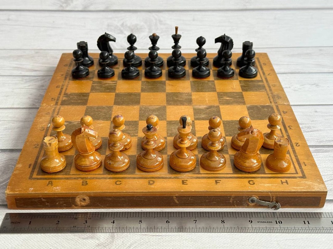 Very Rarest USSR Mini Chess Set nobles Very Rare 50s Vintage in Good ...