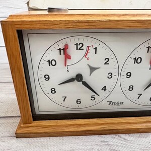 Chess Clock "insa" Made in Serbia. the Wooden Case is in Excellent ...