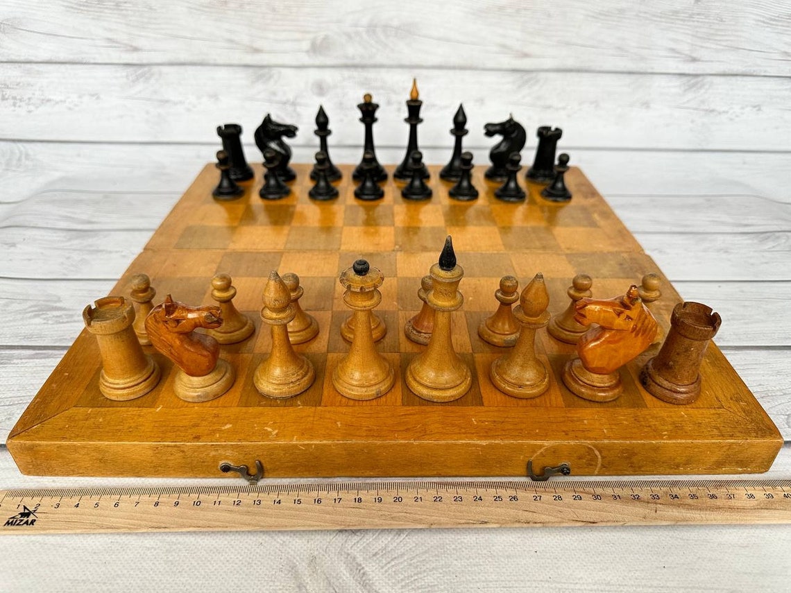 Soviet Vintage Chess Set 60s in Good Condition . Great Gift - Etsy