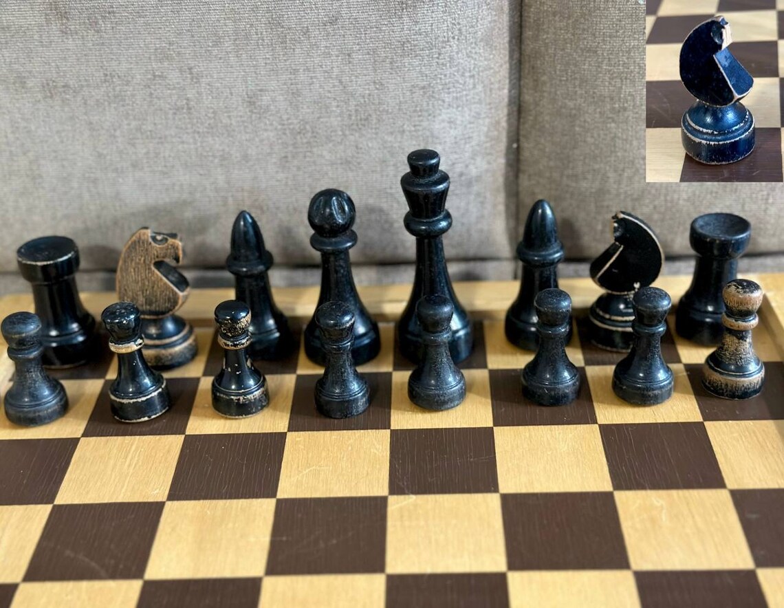 Germany Chess Set With Heavy Weights 60s Vintage in Great - Etsy