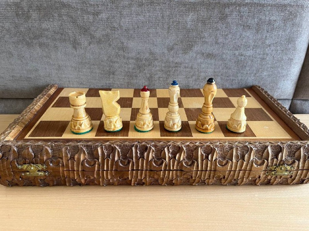 Handmade Germany Chess Set 70s Vintage in Good Condition. Great Gift ...