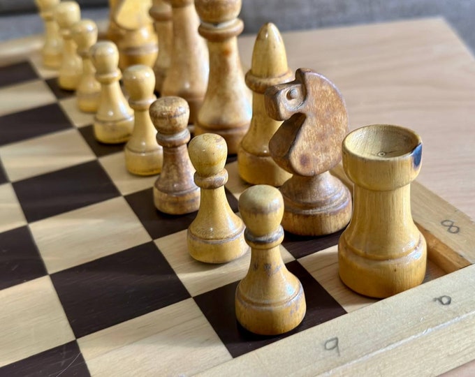 Germany Chess Set With Heavy Weights 60s Vintage in Great Collectible ...