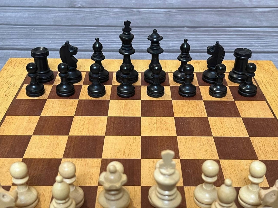 Germany Wooden Chess Pieces 80s in Good Condition. Great Gift for Mens ...