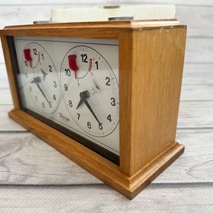 Chess Clock "insa" Made in Serbia. the Wooden Case is in Excellent ...