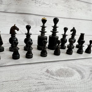 Vintage Vietnam Chess Set Horn in Very Good Condition Rare 1960s. Great ...
