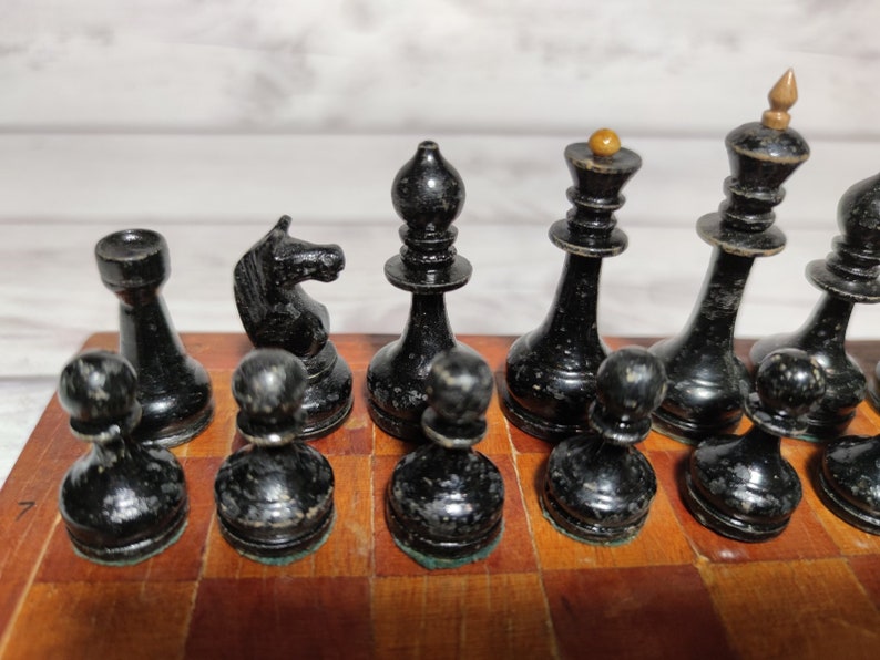 Beautiful Soviet Chess Set 50s Vintage - Etsy
