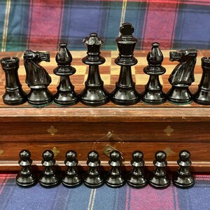Germany Chess Set Made of 60s Vintage Wood. Chess Pieces in Good ...