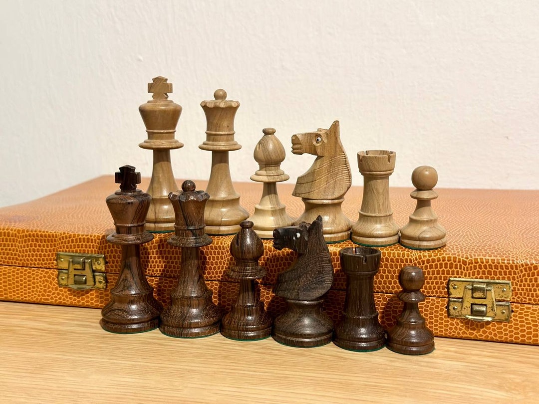 Staunton Chess Set With Weights in Box. Great Gift for Mens, Chess ...
