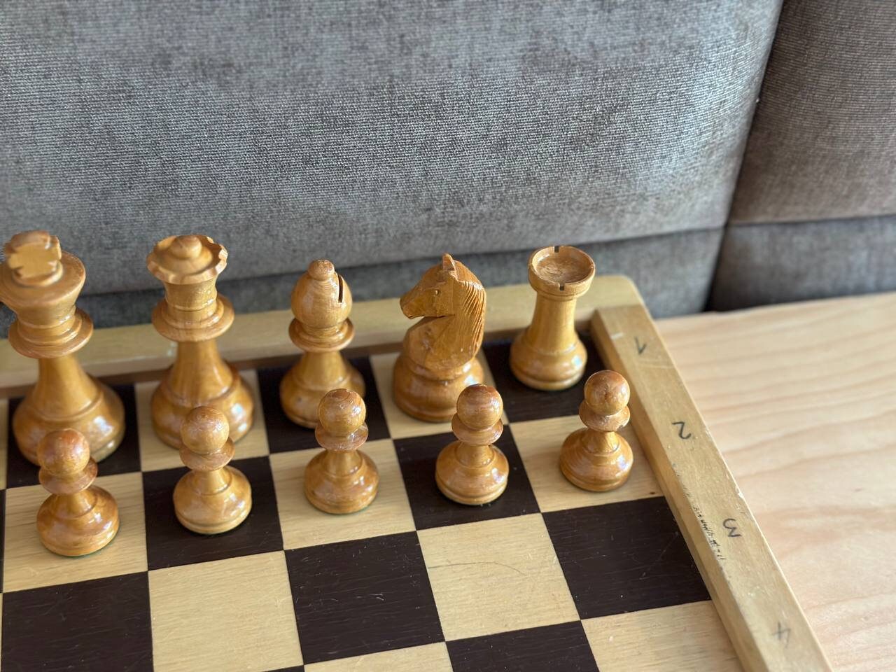 Vintage Germany Chess Set With Weights in Original Box 80s Vintage in ...