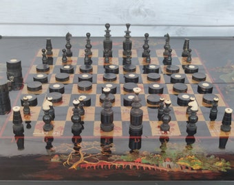 Vintage Vietnam Chess Set Horn in Very Good Condition Rare - Etsy
