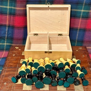 Germany Chess Set Made of 60s Vintage Wood. Chess Pieces in Good ...