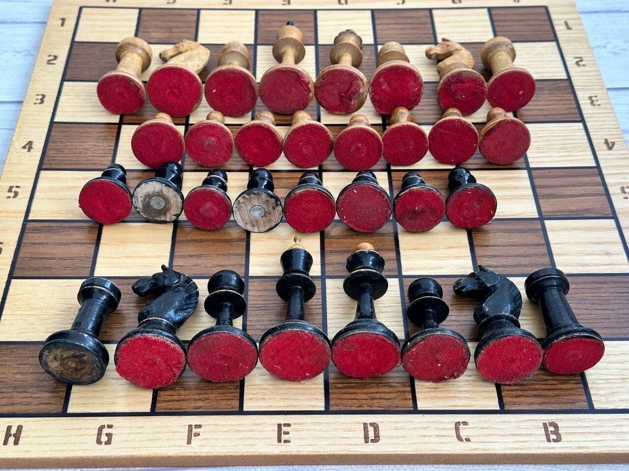 Soviet Chess Set With Weight 20s Vintage in Good Condition. Great Gift ...