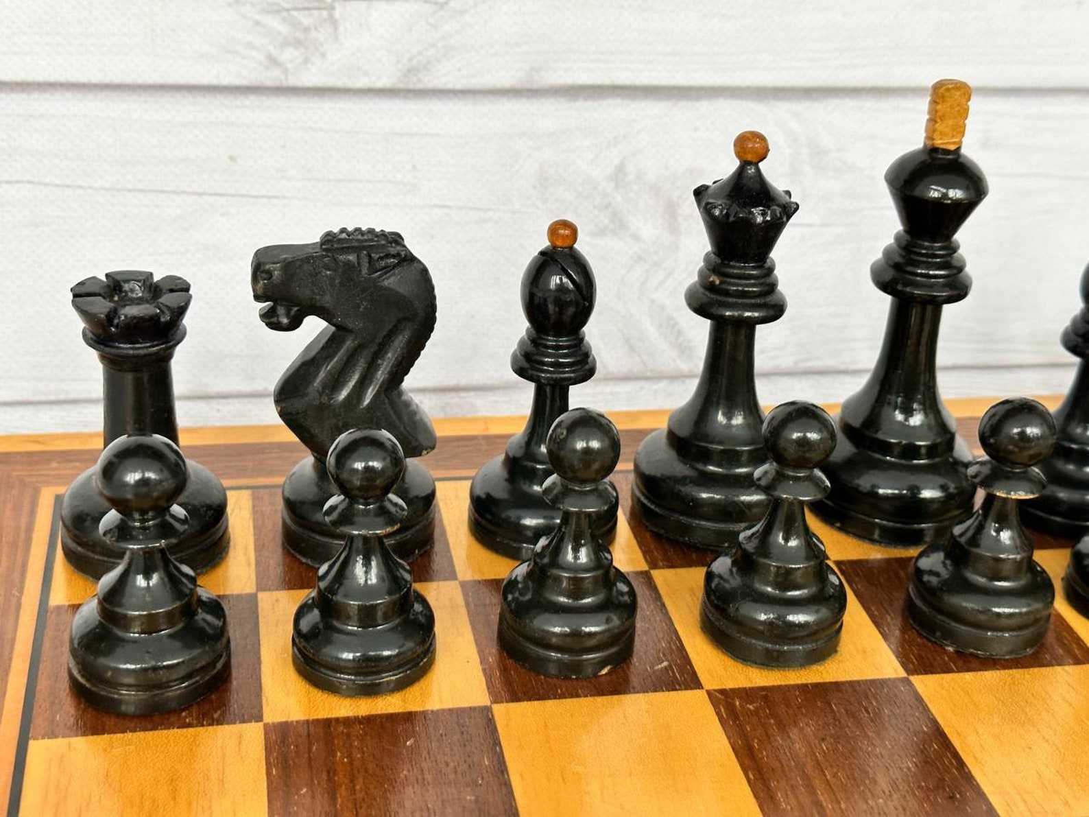 Soviet Grandmaster Chess Set With Weights and Wood Knights. - Etsy