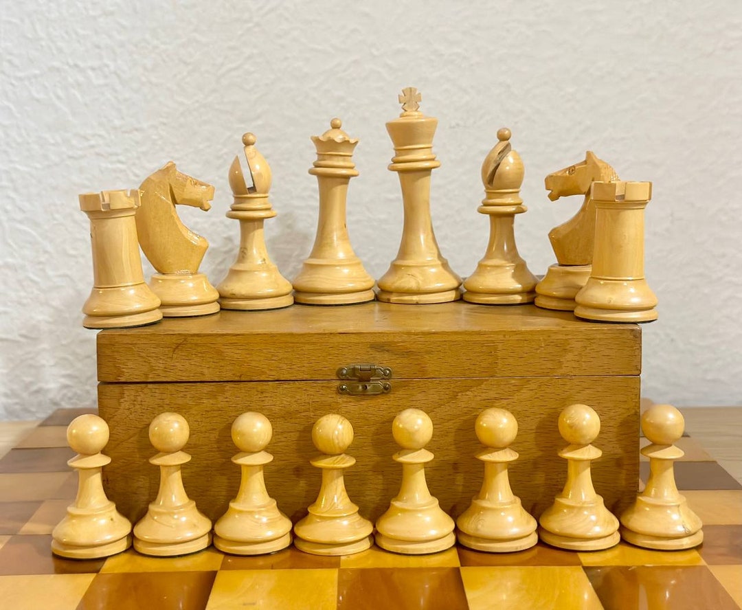 Germany Chess Set 60s Vintage in Original Chess Box in Good Condition ...