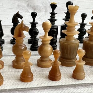 Vintage Vietnam Chess Set Horn in Very Good Condition Rare 1960s. Great ...
