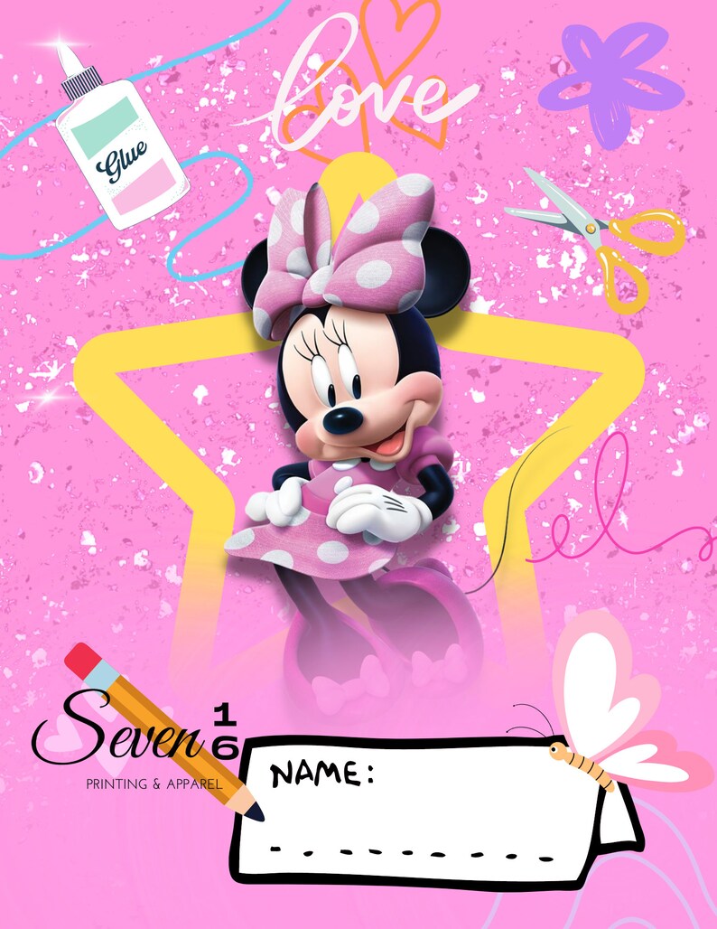 Minnie Mouse PNG, Back to School, Minnie Mouse Back to School - Etsy