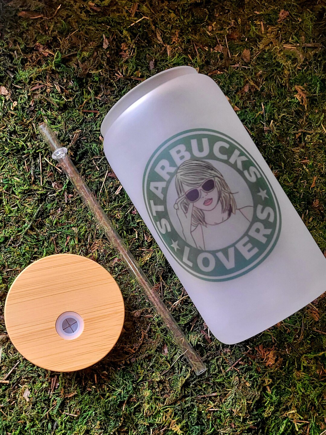 Eras Coffee Lovers Glass Cup, Eras Tour, Ts,starbies Cup, Glass Custom ...