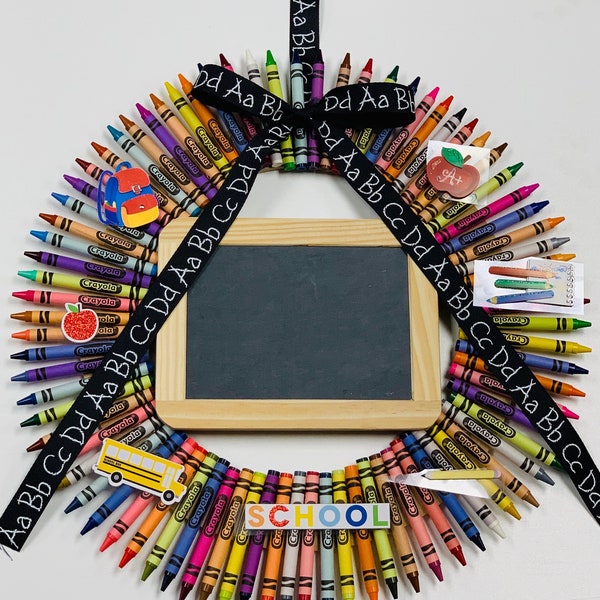 Crayon Wreath - Etsy