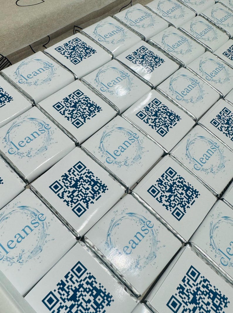 Personalised BUSINESS Chocolate Favours With LOGO Packs of 20 or More ...