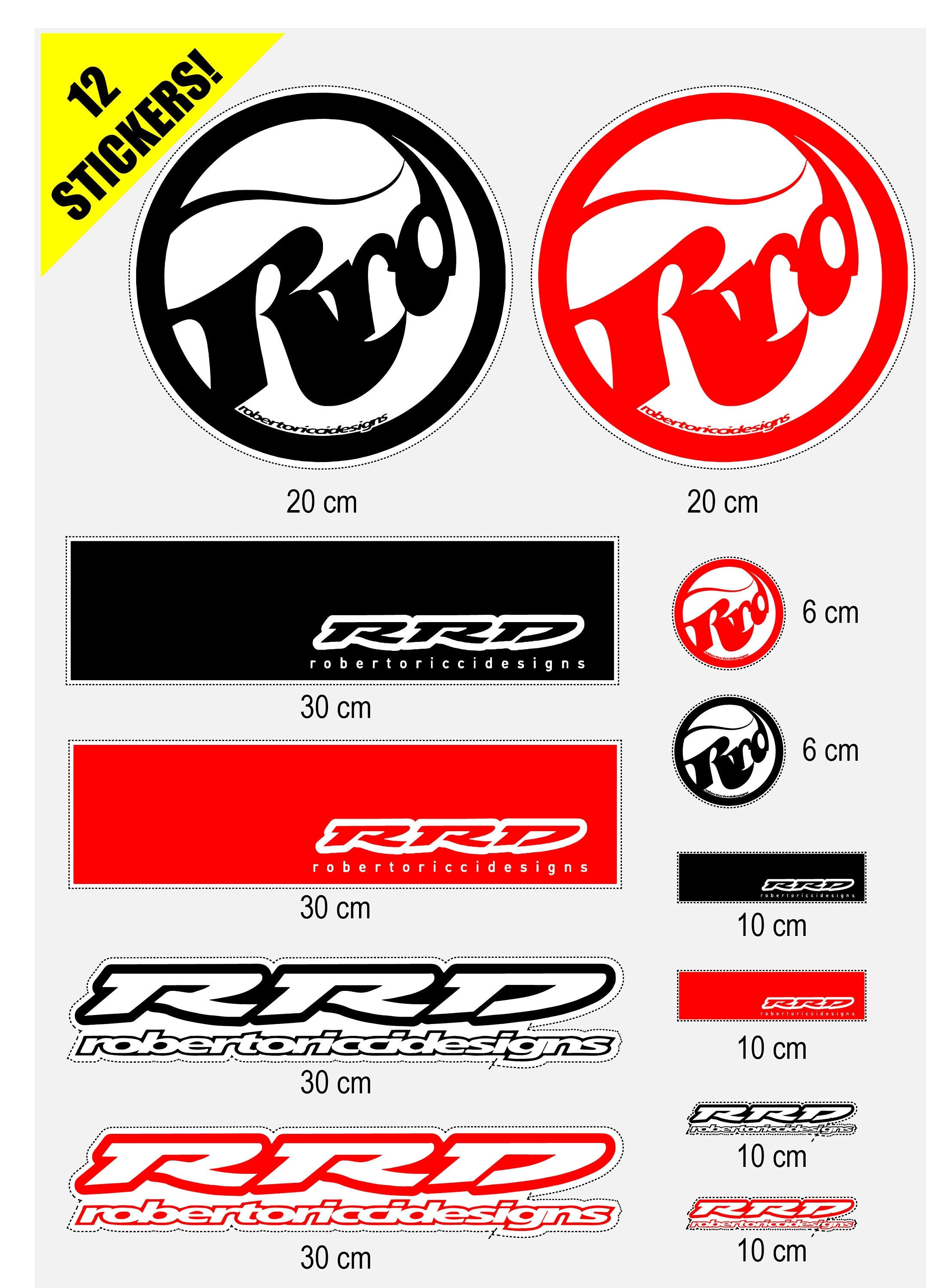 12 Stickers rrd surf windsurf kite surf per il tuo Van per | Etsy