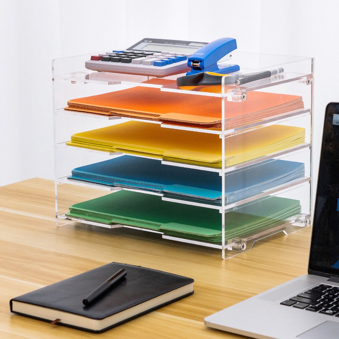 Clear Acrylic File Paper Organizer and Letter Tray for Desk - Etsy