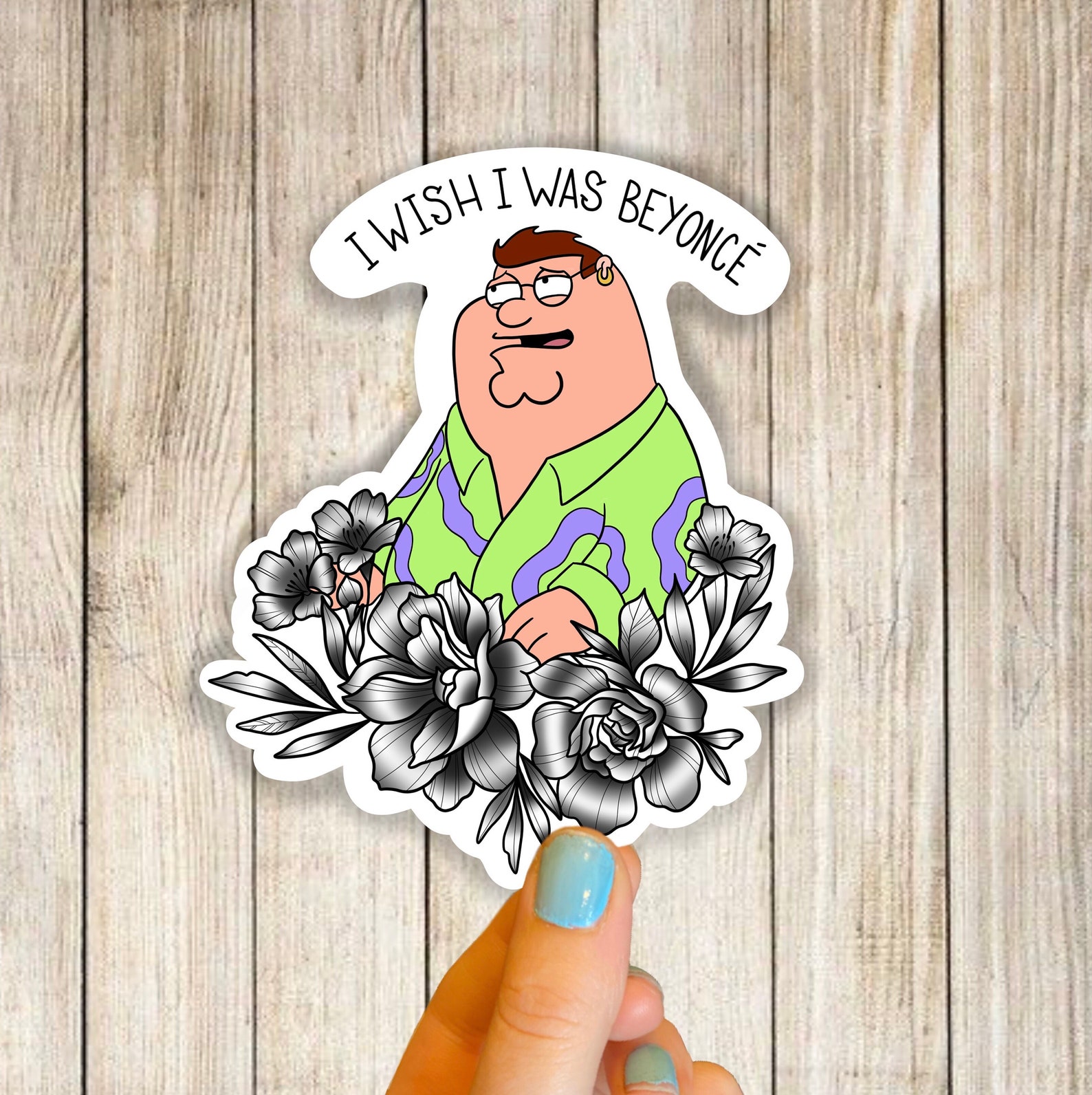 Peter Griffin Beyoncé Family Guy Waterproof Sticker Laptop | Etsy