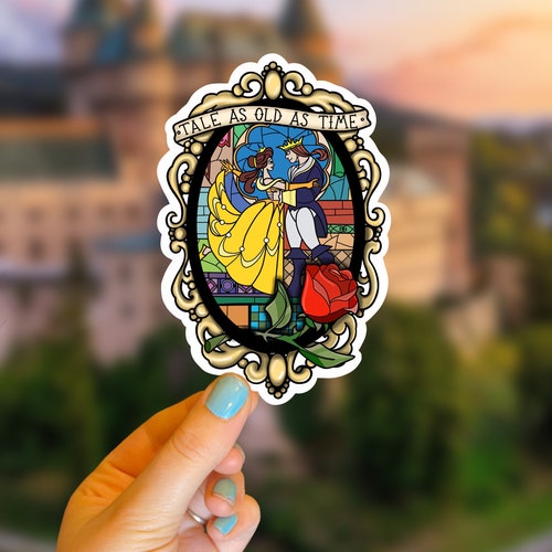 Beauty and the Beast Disney Princess Waterproof Tattoo Sticker | Etsy