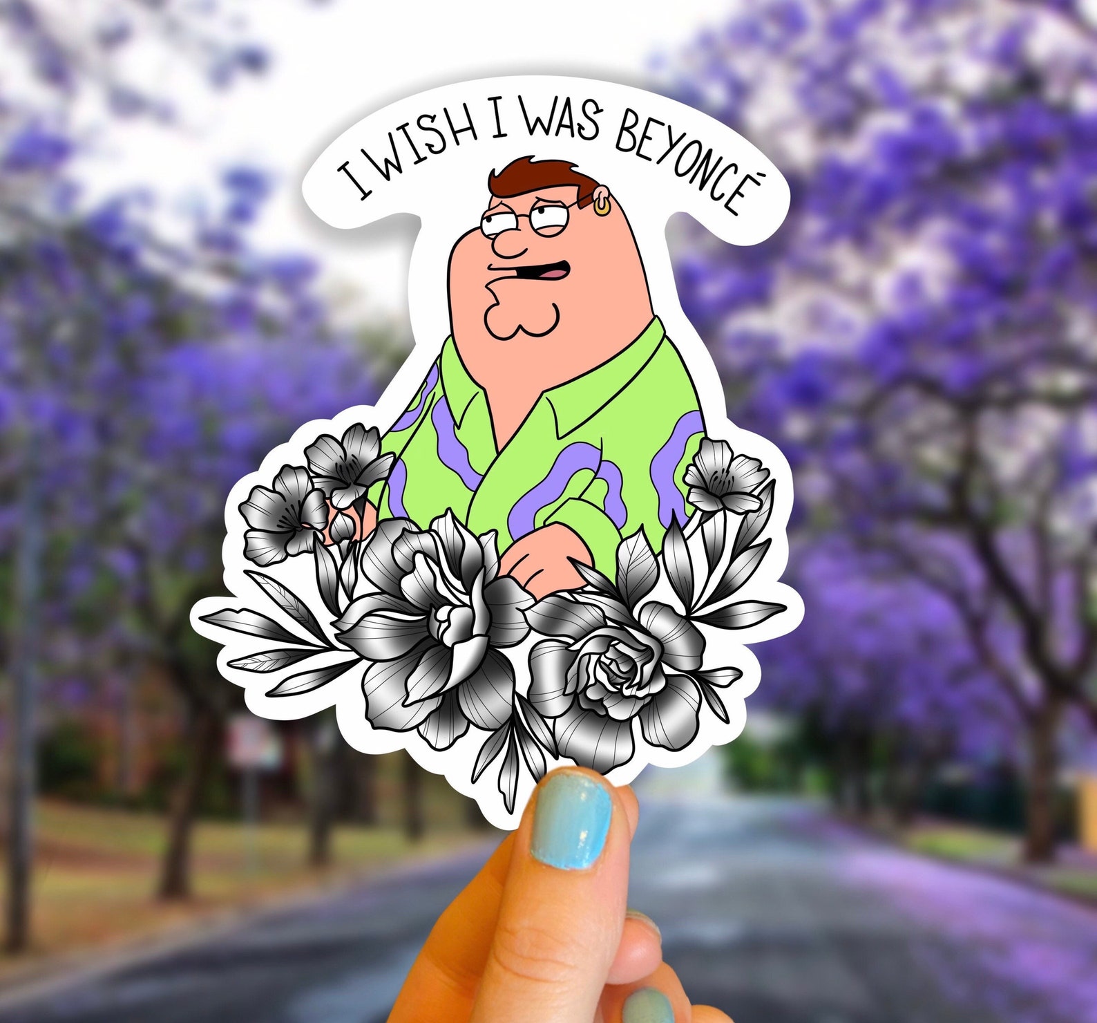 Peter Griffin Beyoncé Family Guy Waterproof Sticker Laptop | Etsy