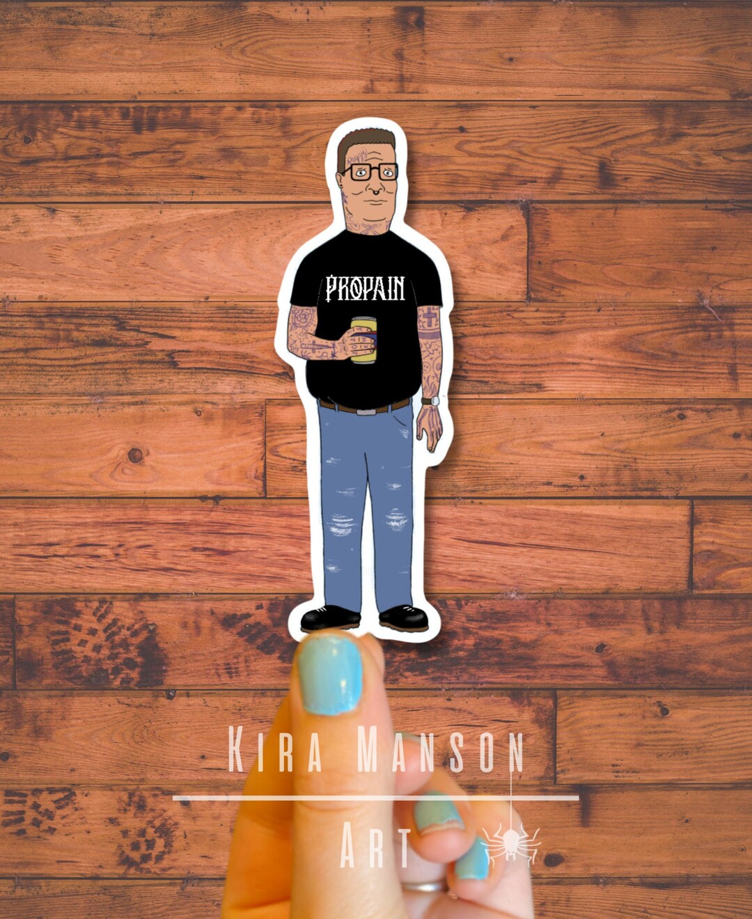 Alt Hank Hill King of the Hill Sticker - Etsy Canada
