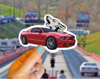 Mustang Coyote Decal - Etsy