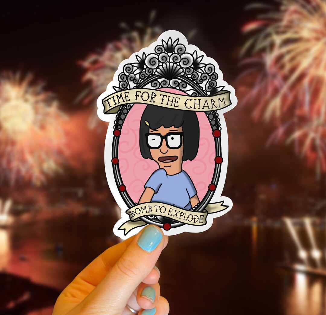 Tina Belcher Bobs Burgers Charm Bomb Water Resistant Sticker - Etsy