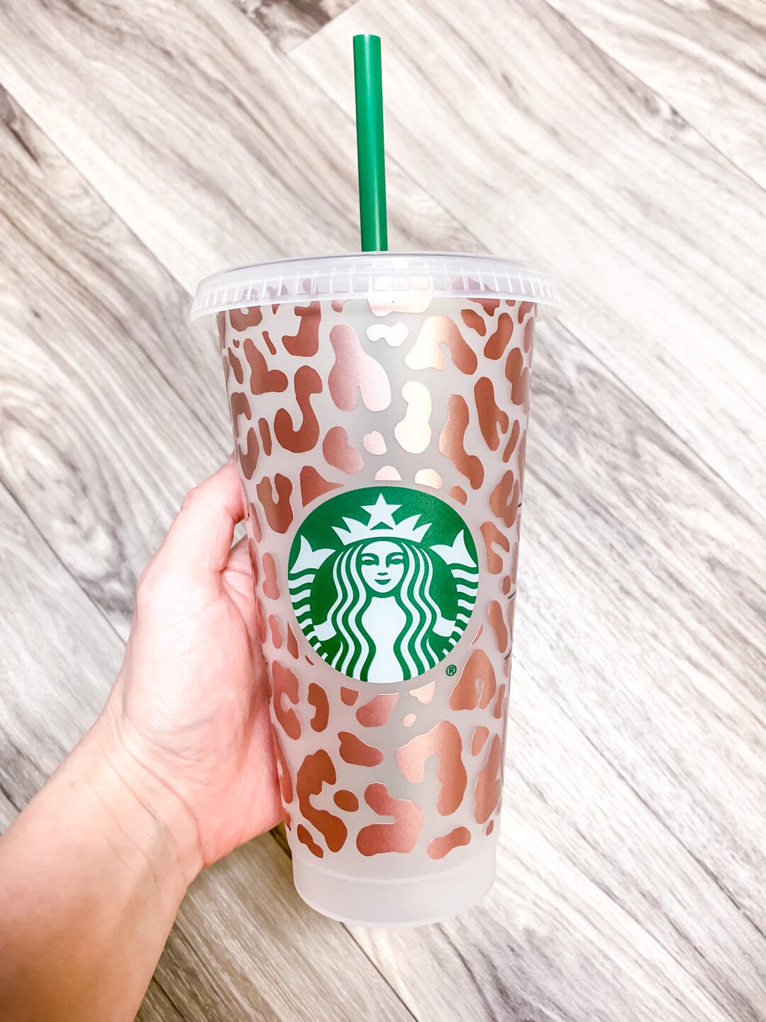 Leopard Spotted Cold Reusable Starbucks Cup - Etsy