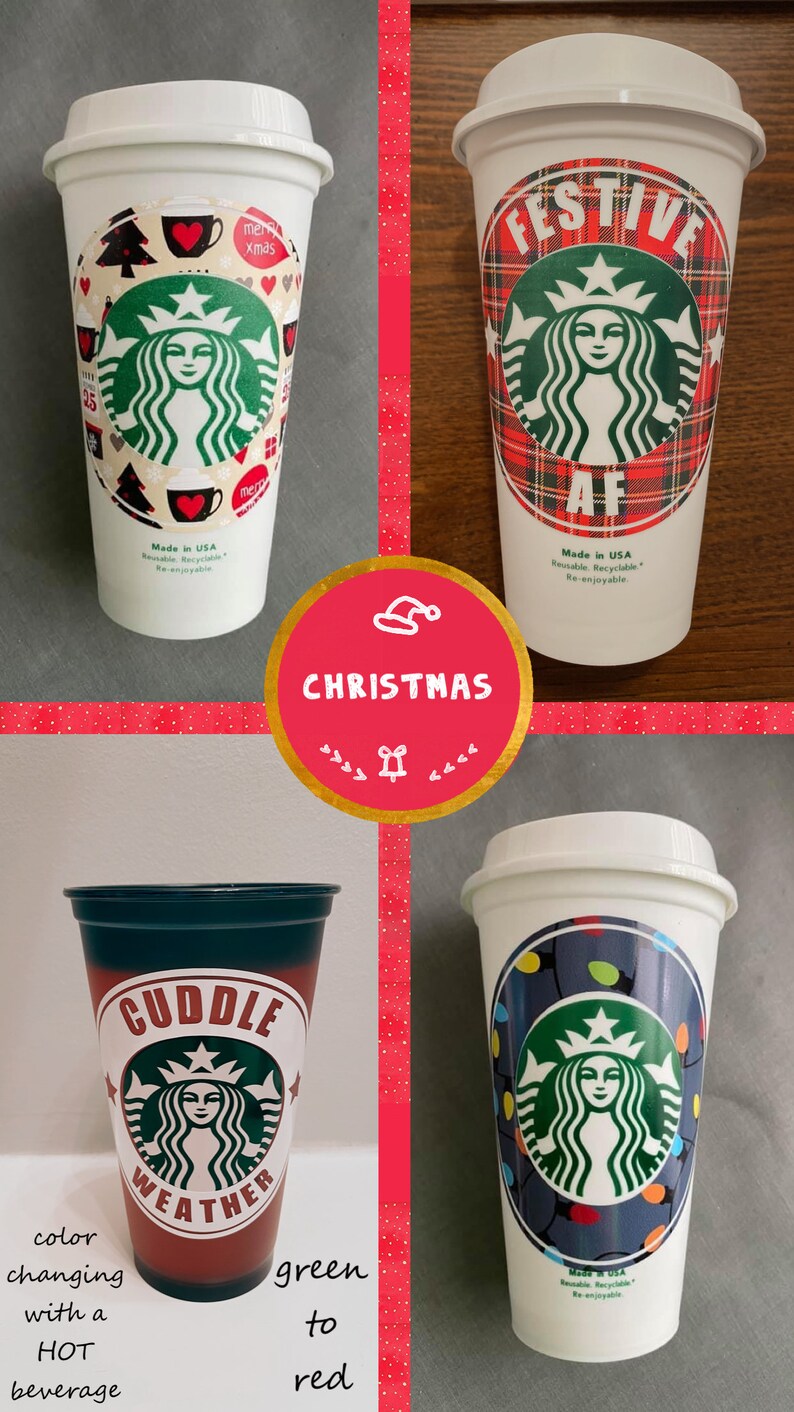 Starbucks Color Changing GREEN to RED HOT Cup Starbucks - Etsy