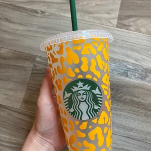 Leopard Spotted Cold Reusable Starbucks Cup - Etsy