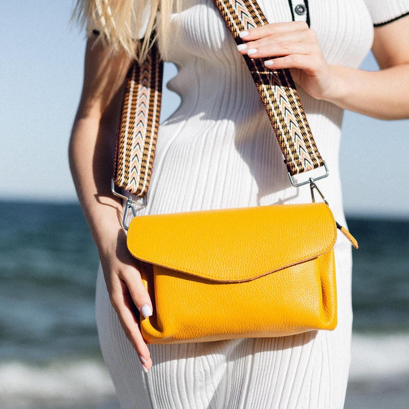 Yellow Clutch Bag - Etsy
