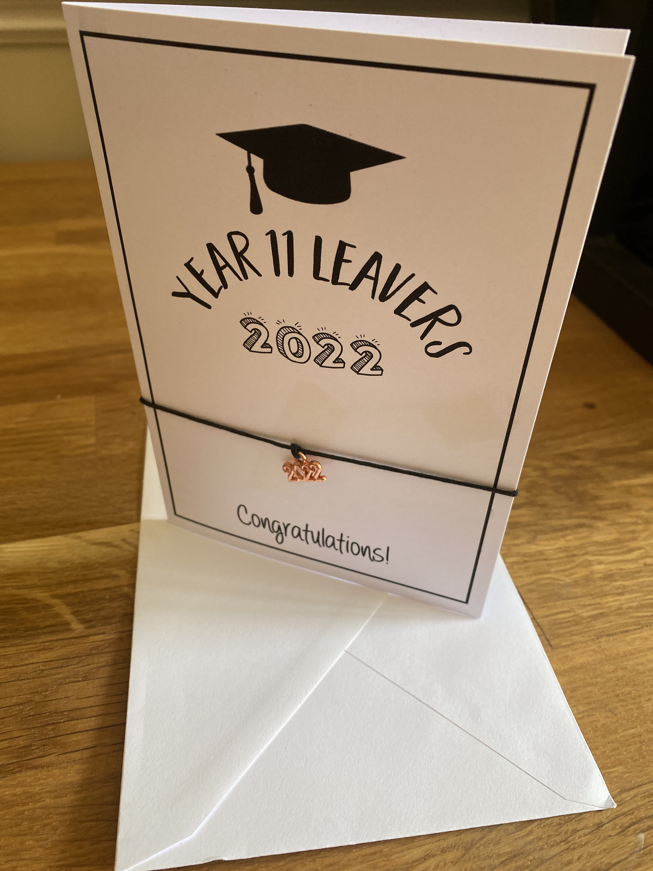 Leavers Card and Wish Bracelet Year 11 Graduation | Etsy UK