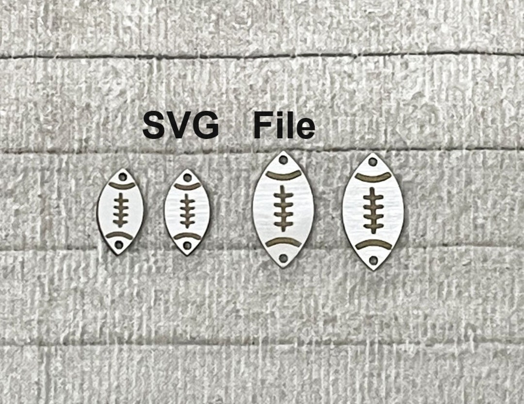 Football SVG, Earring Connectors SVG, Earring Laser File, Earring Svg ...