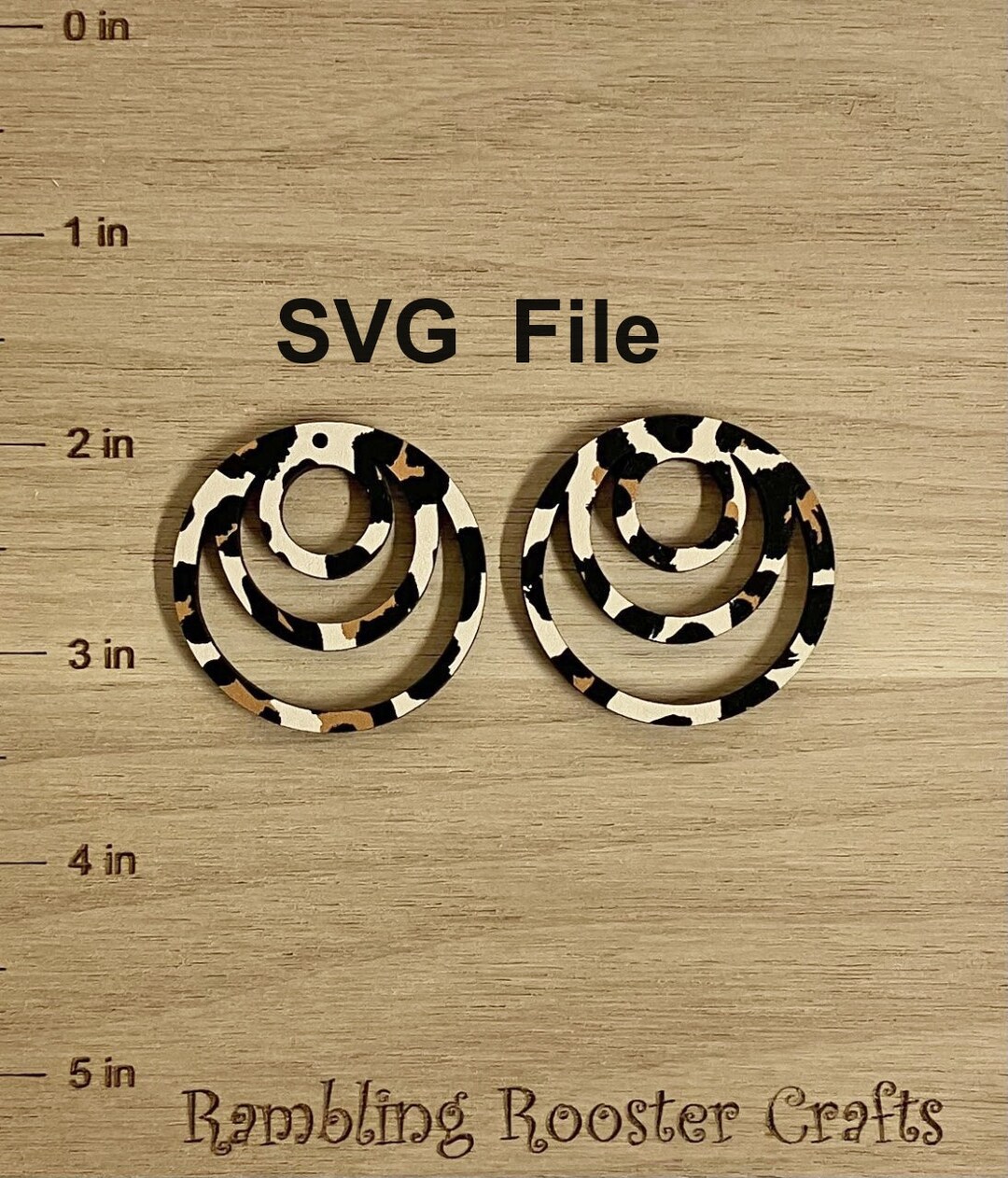 Circle Earring SVG Laser File: Multi Cut Out Template (digital Download ...